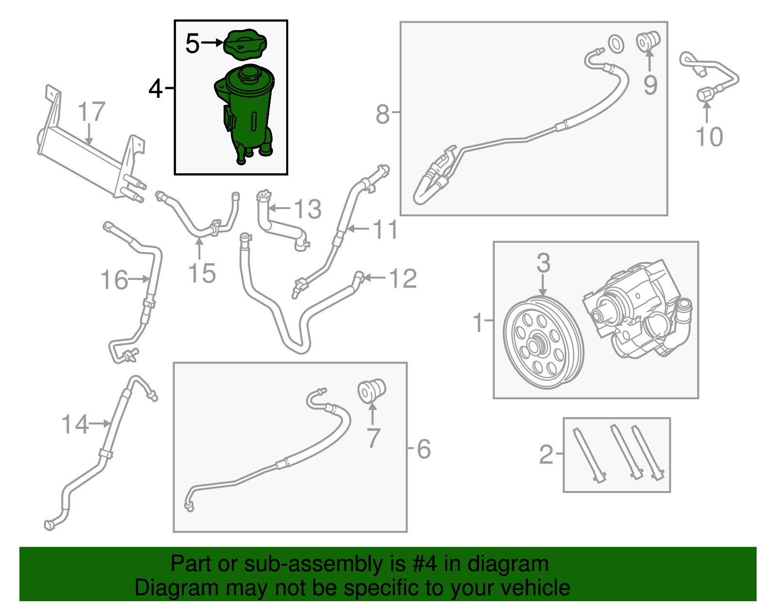 2011-2016 Ford | Power Steering Reservoir | CC3Z-3E764-A | Walls' Ford ...