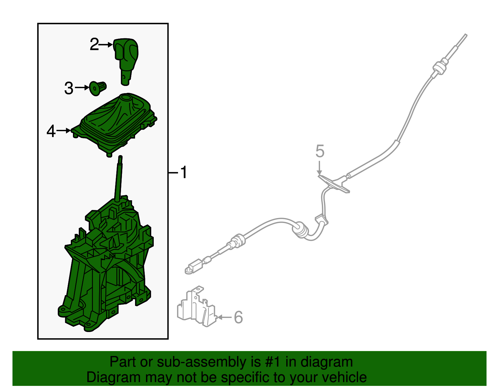 2015-2018 Ford Edge | Gear Shift Assembly | F2GZ-7210-HB | Walls' Ford ...