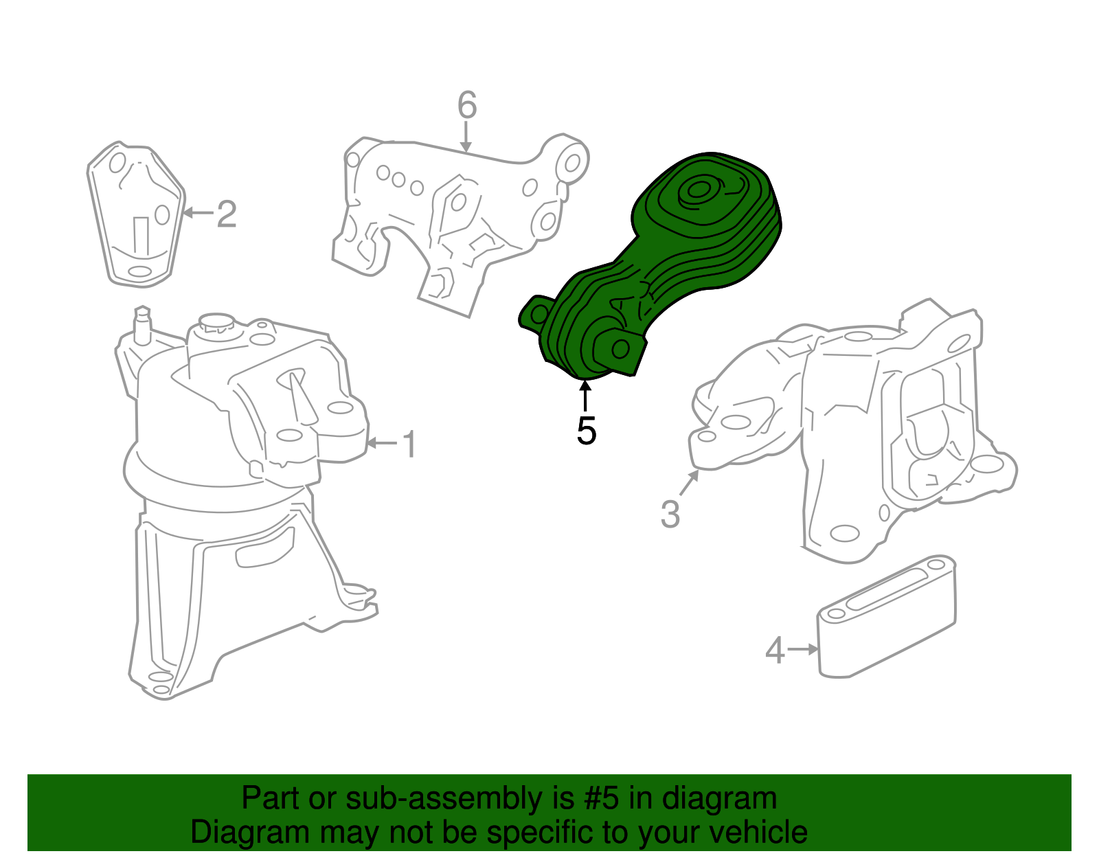 50890-TR0-A81 - Rod Torque (Lower) - 2012-2015 Honda Civic | Honda ...