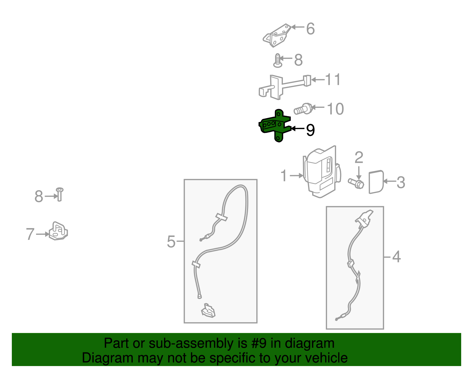 4L3Z-1826800-AA - Ford Hinge 2004-2014 Ford F-150 | Performance Auto Parts