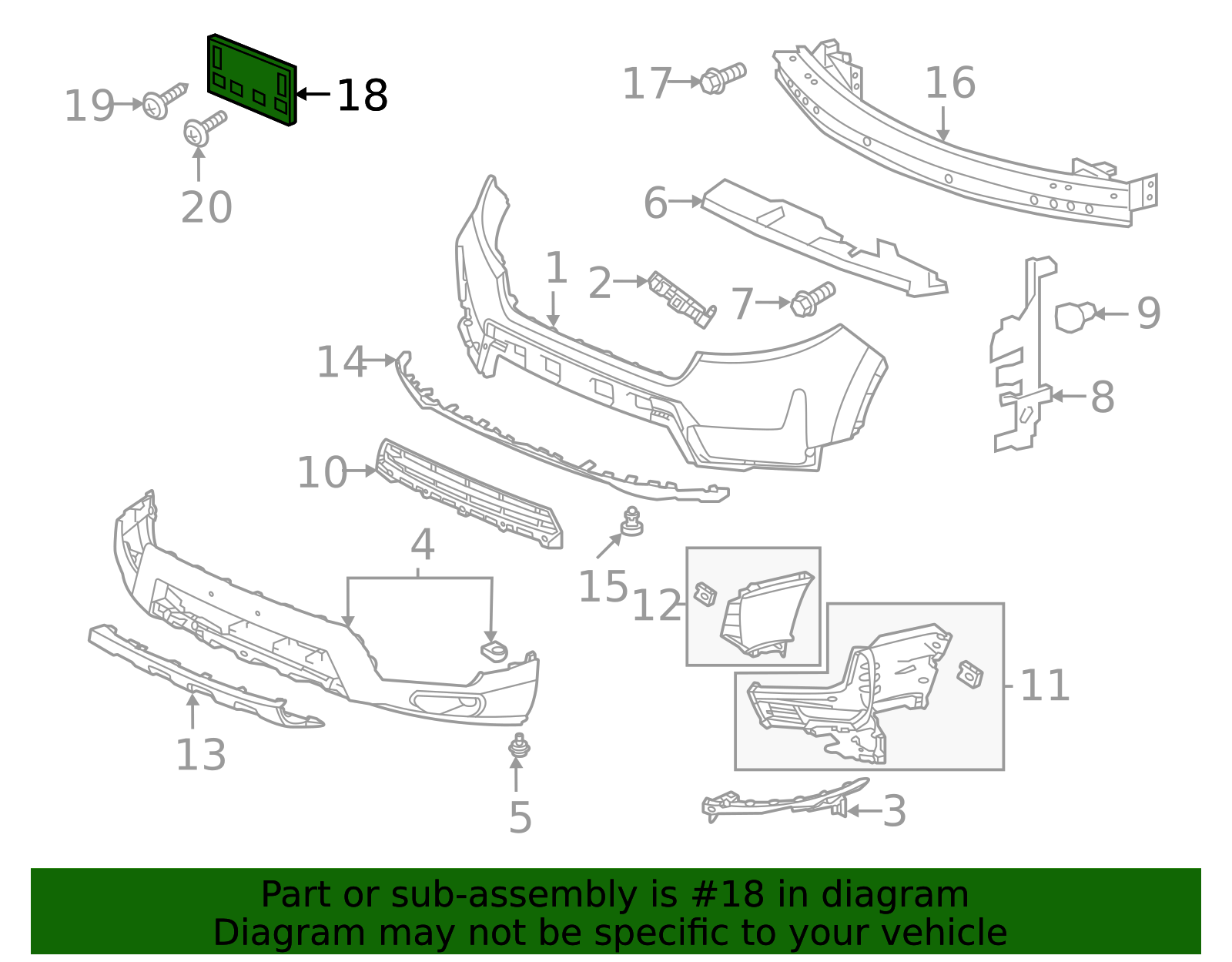 Genuine OEM Honda License Bracket Part# 71180-T6Z-A50 Fits 2021-2025 ...