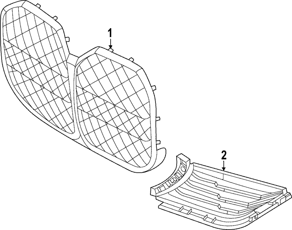 51-13-8-738-572 - Grille 2022-2025 BMW | BMW OEM Parts