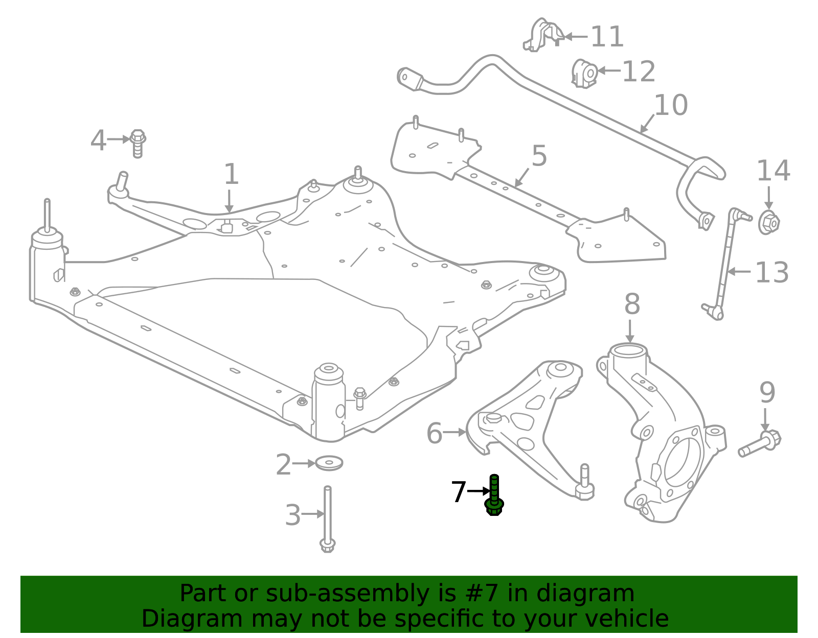 Official Nissan USA 54368-6CA0A - Control Arm Bolt 2019-2025 Nissan ...