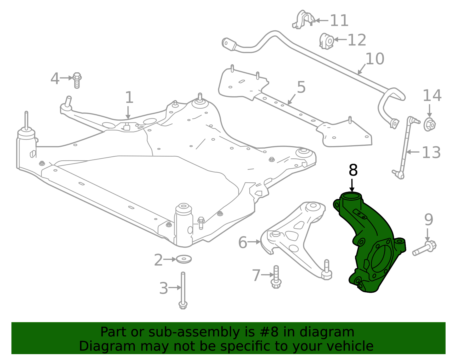 2019-2025 Nissan Altima Knuckle 40015-6CA1A | Nissan Parts Central
