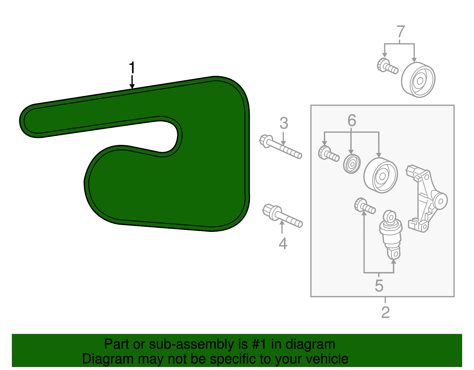 OEM 2018-2022 Honda Accord Serpentine Belt 31110-6B2-A01 | Honda ...