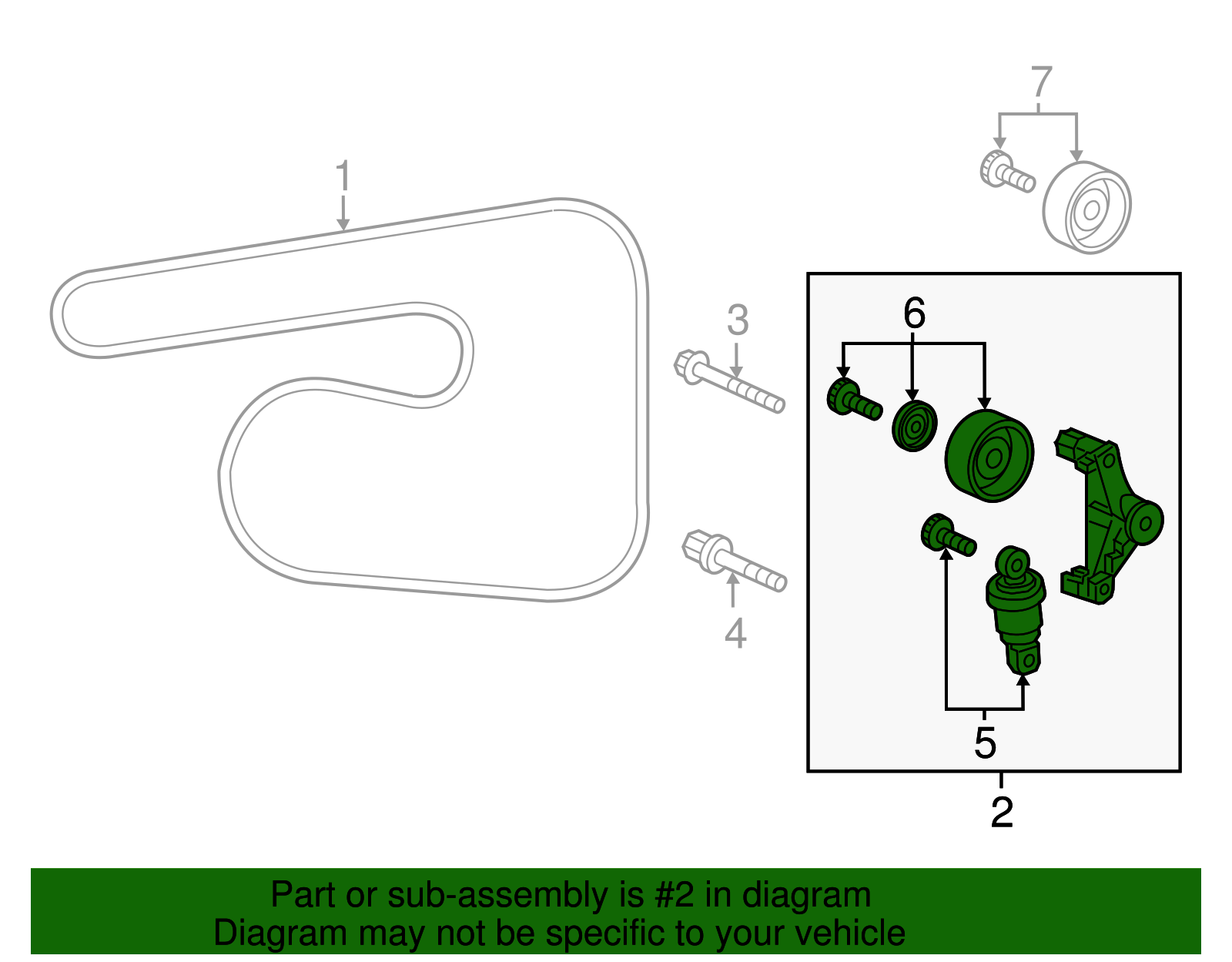 2018-2022 Honda Accord Serpentine Tensioner 31170-6B2-A01 | OEM Parts ...