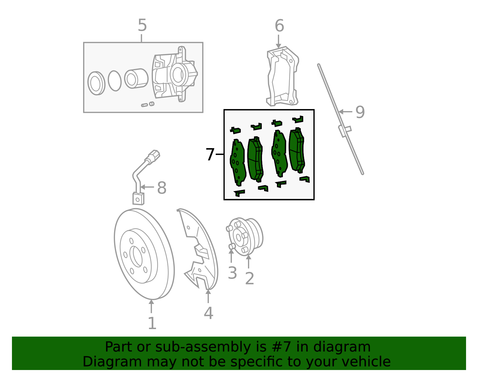 2008-2017 Mopar Brake Pads 68093323AC | Mopar Parts Canada