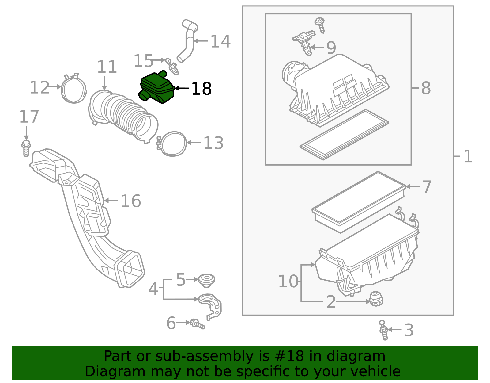 2019-2025 Toyota 2019-2024 Toyota - Engine Air Intake Resonator 17893 ...