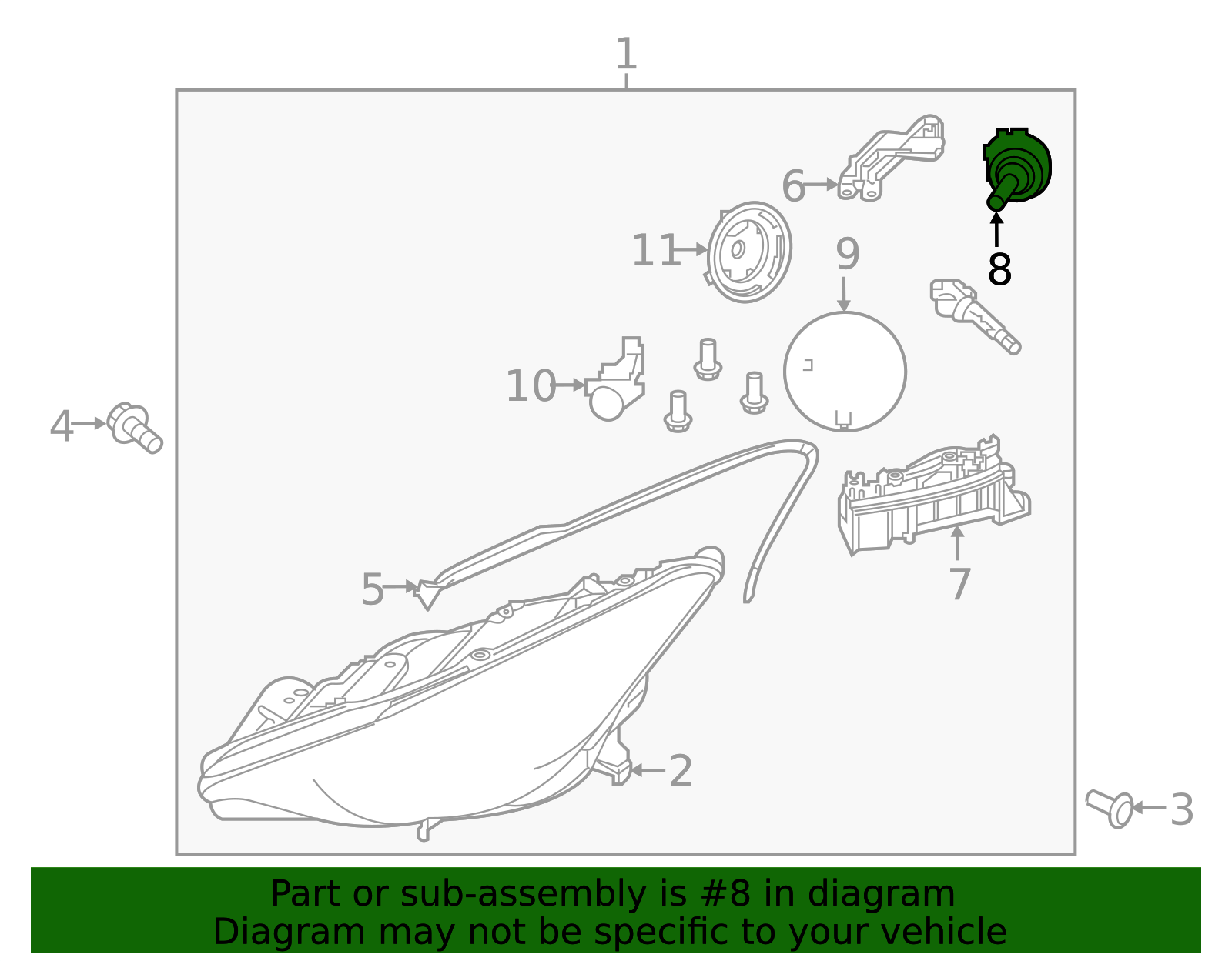 KE260-89964 - Headlamp Bulb 2017-2019 INFINITI QX30 | Official INFINITI ...