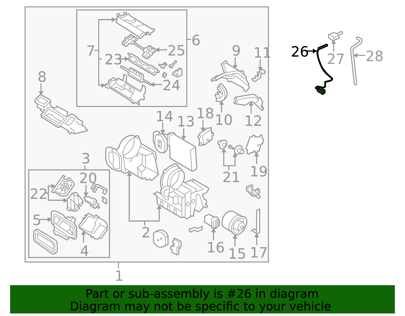 27723-JM00A - A/C Evaporator Temperature Sensor 2008-2015 Nissan ...