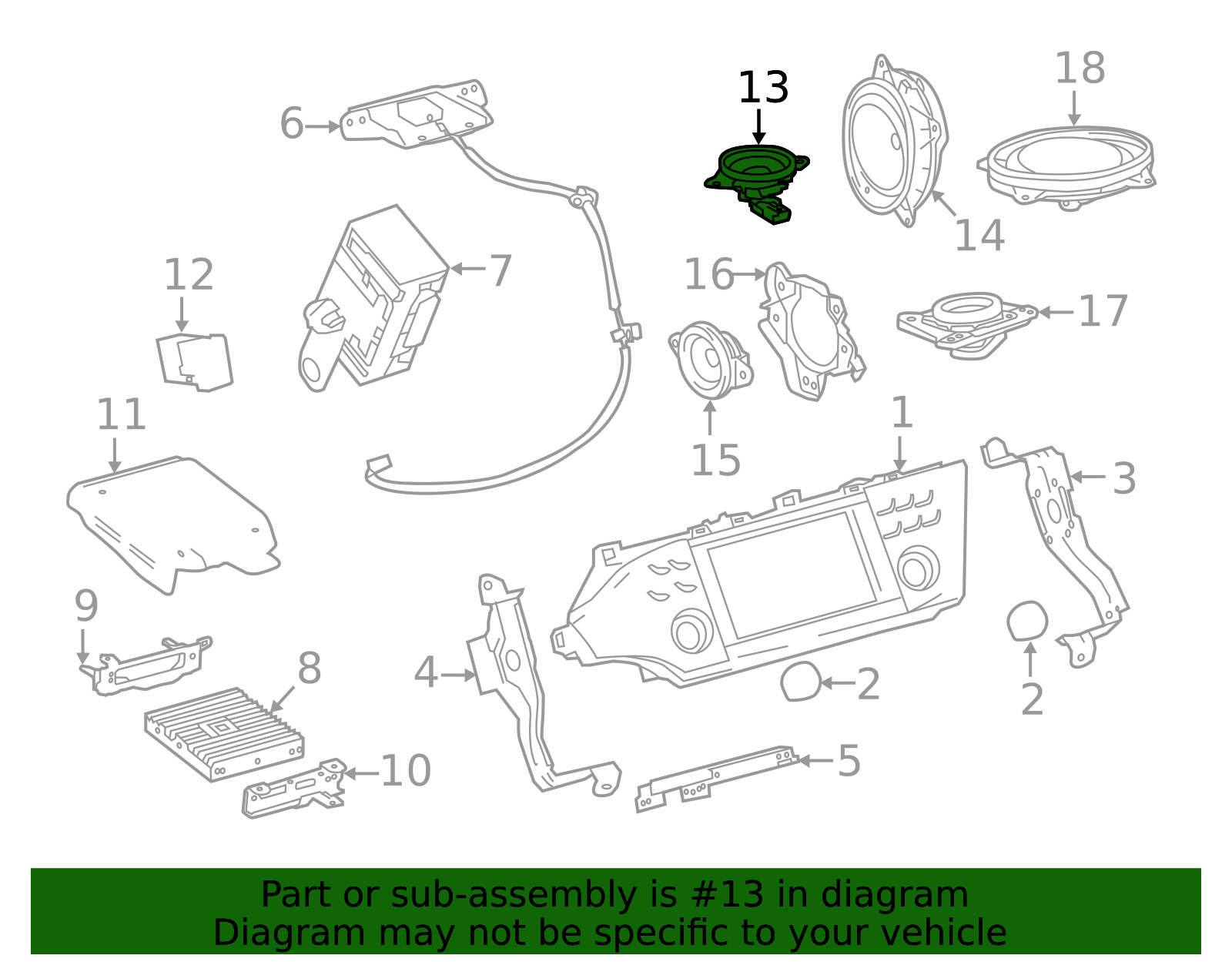 OEM Speaker 86160-07080 - Restore Crisp Sound Quality | AutoNation Parts