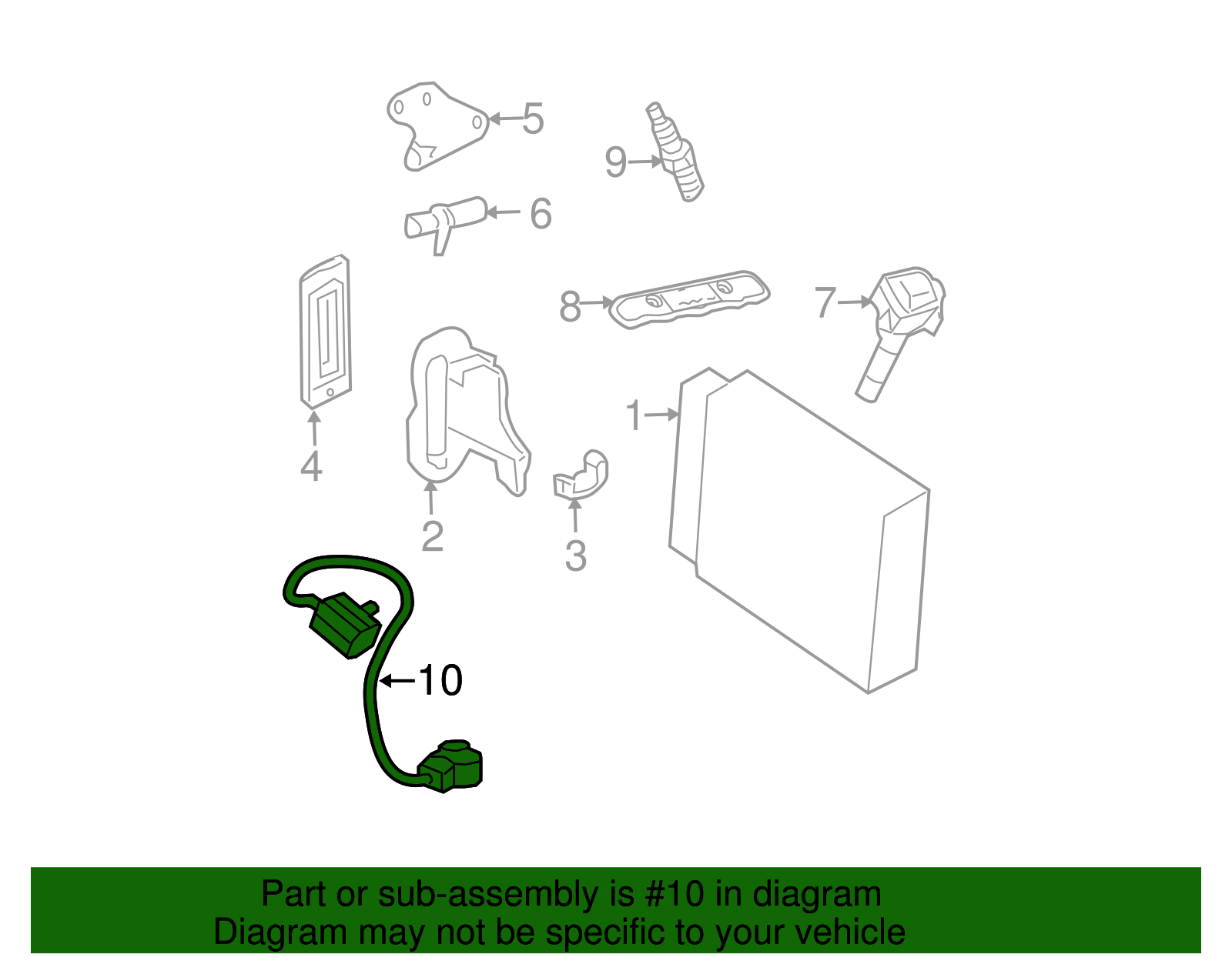 2002-2010 Ford Ignition Knock (Detonation) Sensor 1L2Z-12A699-AA | OEM ...