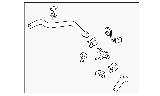 2018-2025 Toyota By-Pass Hose 16261-F0012 | Toyota Parts Center