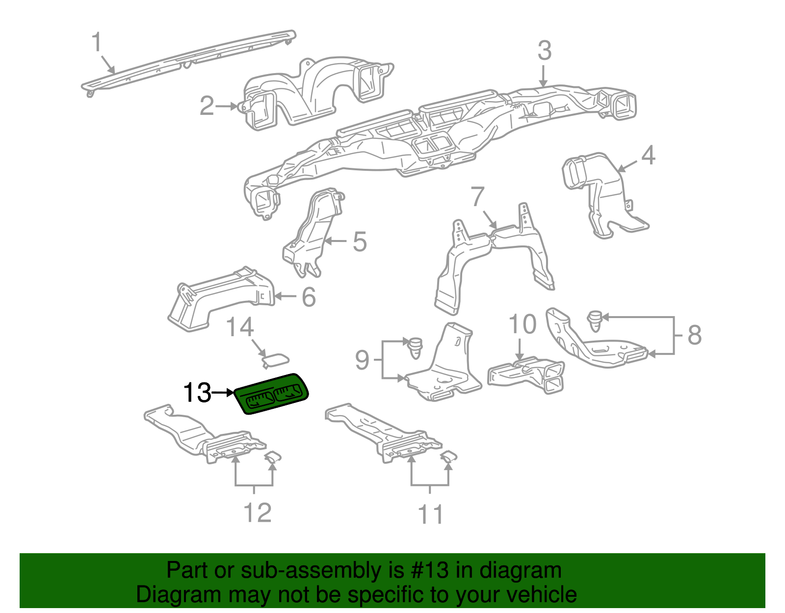 2008-2011 Toyota Land Cruiser Air Guide 87217-30240-B3 | Toyota Parts ...