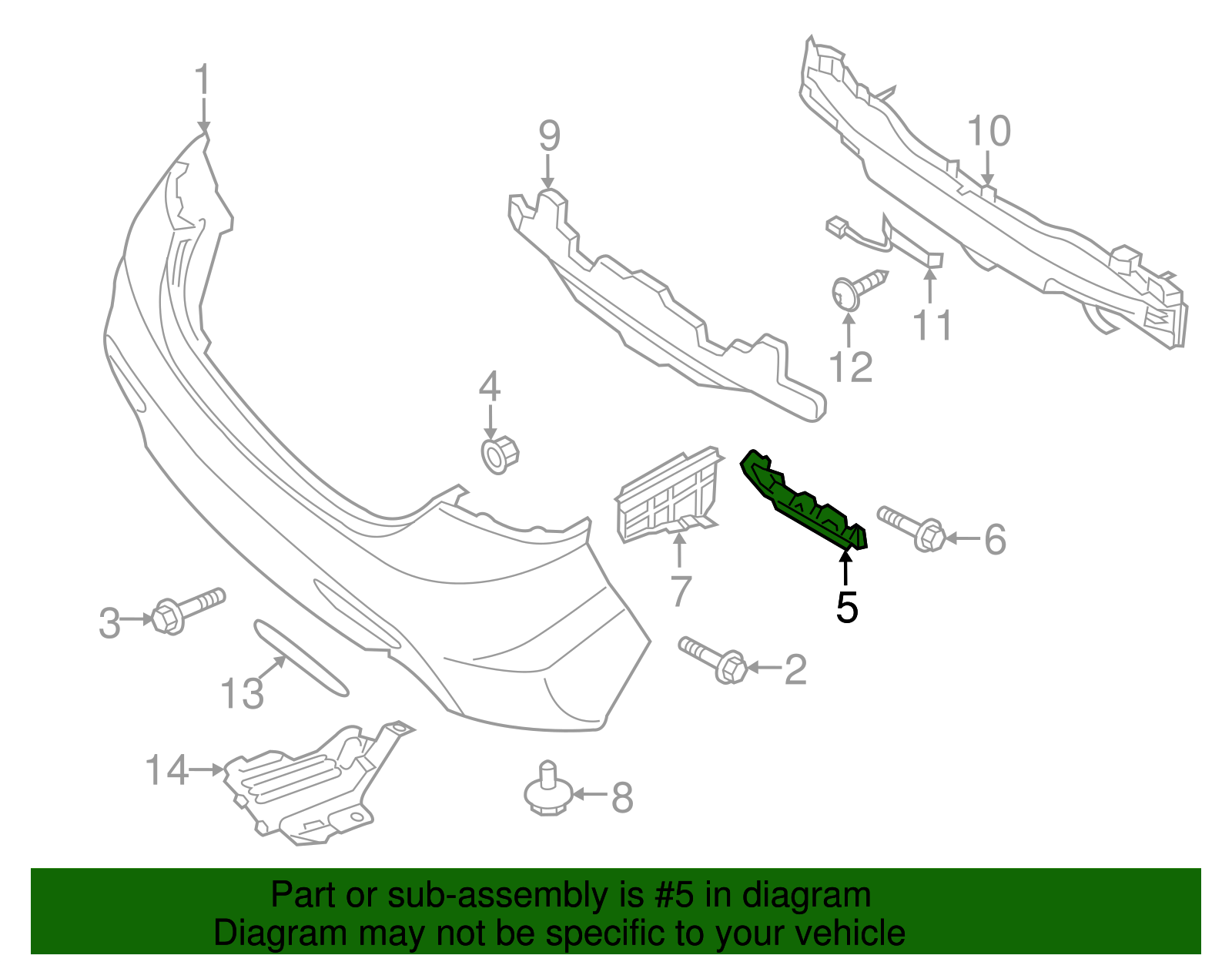 Hyundai - 86613-3X500 - Side Retainer - 2013-2014 Hyundai Elantra Coupe ...