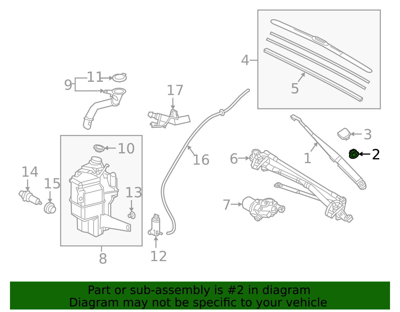 90182-A0017 - 2002-2024 Lexus - Wiper Arm Nut | My L Parts