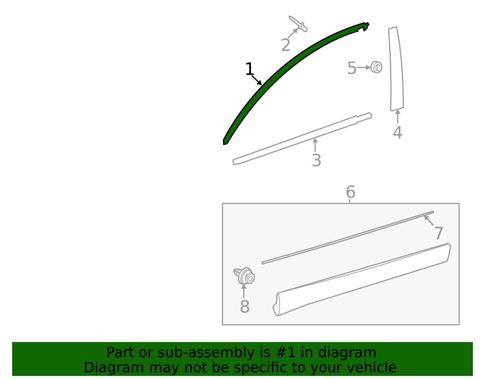 75071-48110 - Reveal Molding 2021-2024 Toyota Venza | Longo Toyota Parts