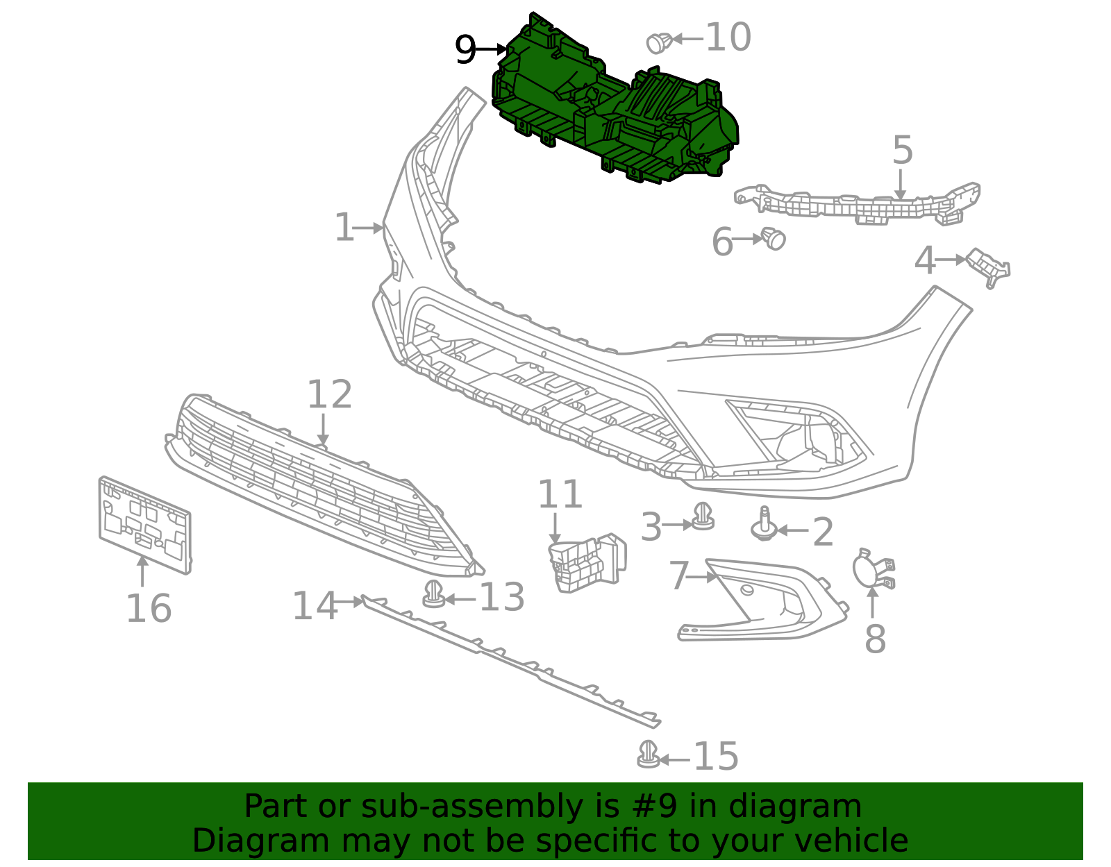 2022-2024 Honda Civic Upper Duct 71320-T21-A00 | Honda Factory Parts