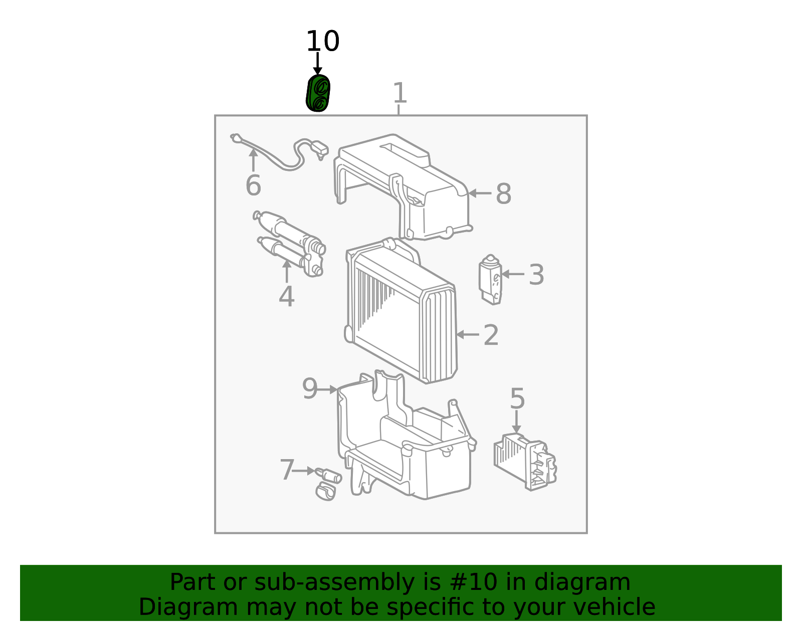 2002-2007 Toyota Evaporator Assembly Grommet 90080-48069 | MotorMotor