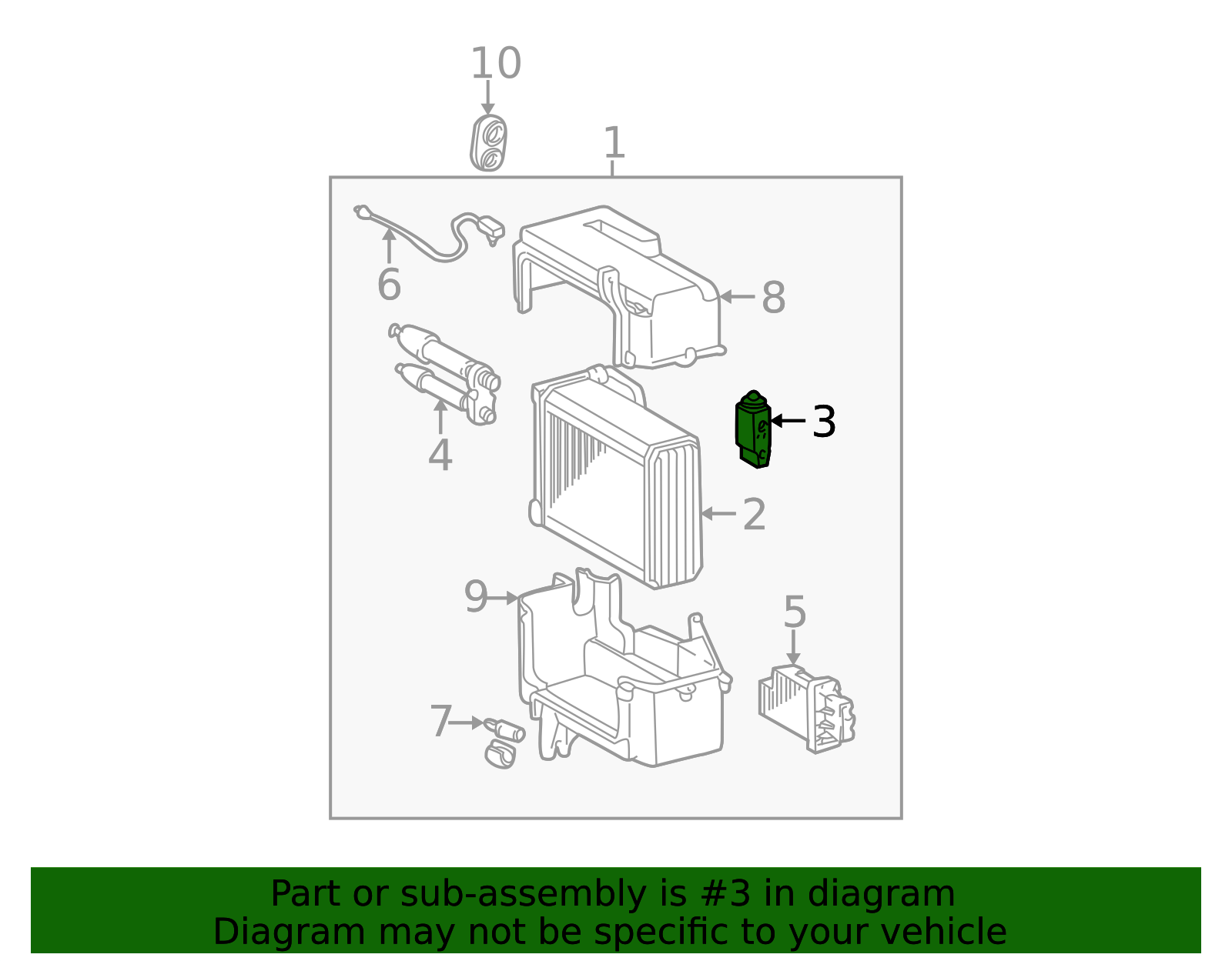 2001-2007 Toyota Expansion Valve 88515-0C070 | MotorMotor