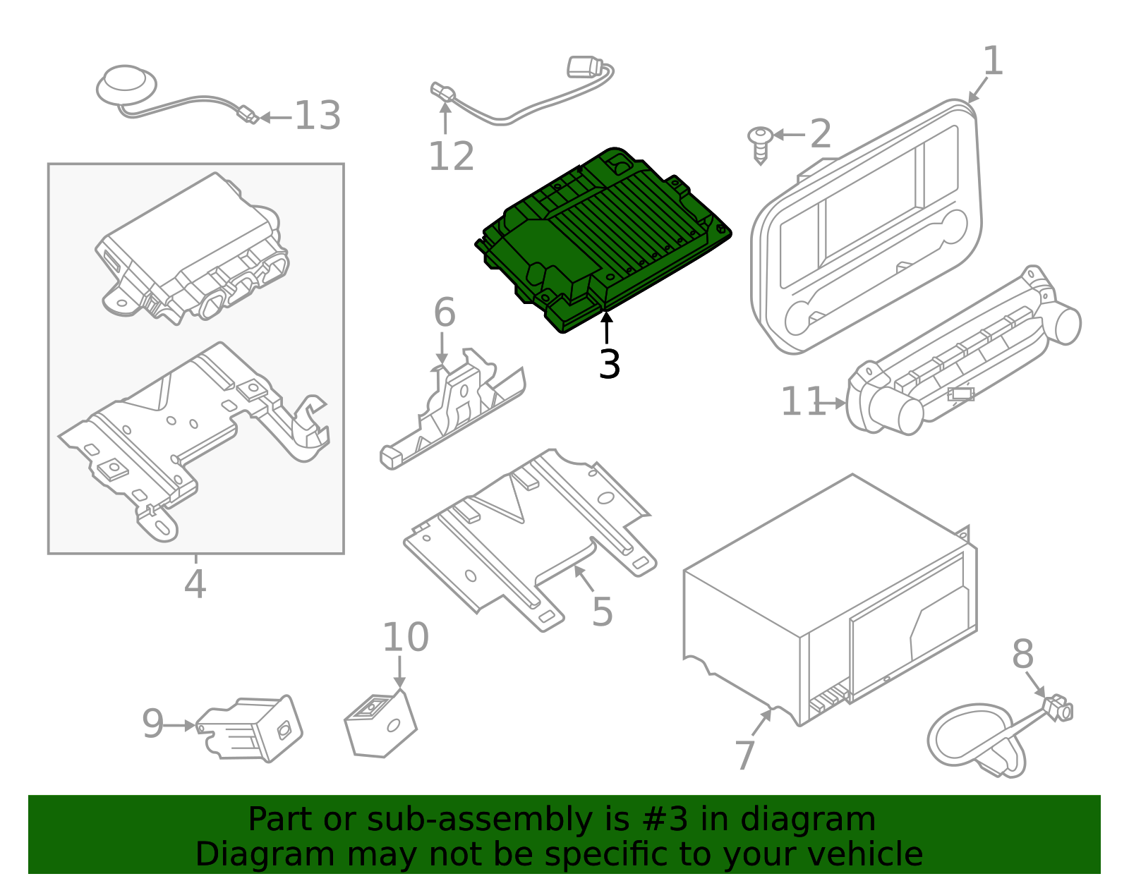 2022-2023 Ford | Module | LU5Z-14G371-DB | Walls' Ford Parts