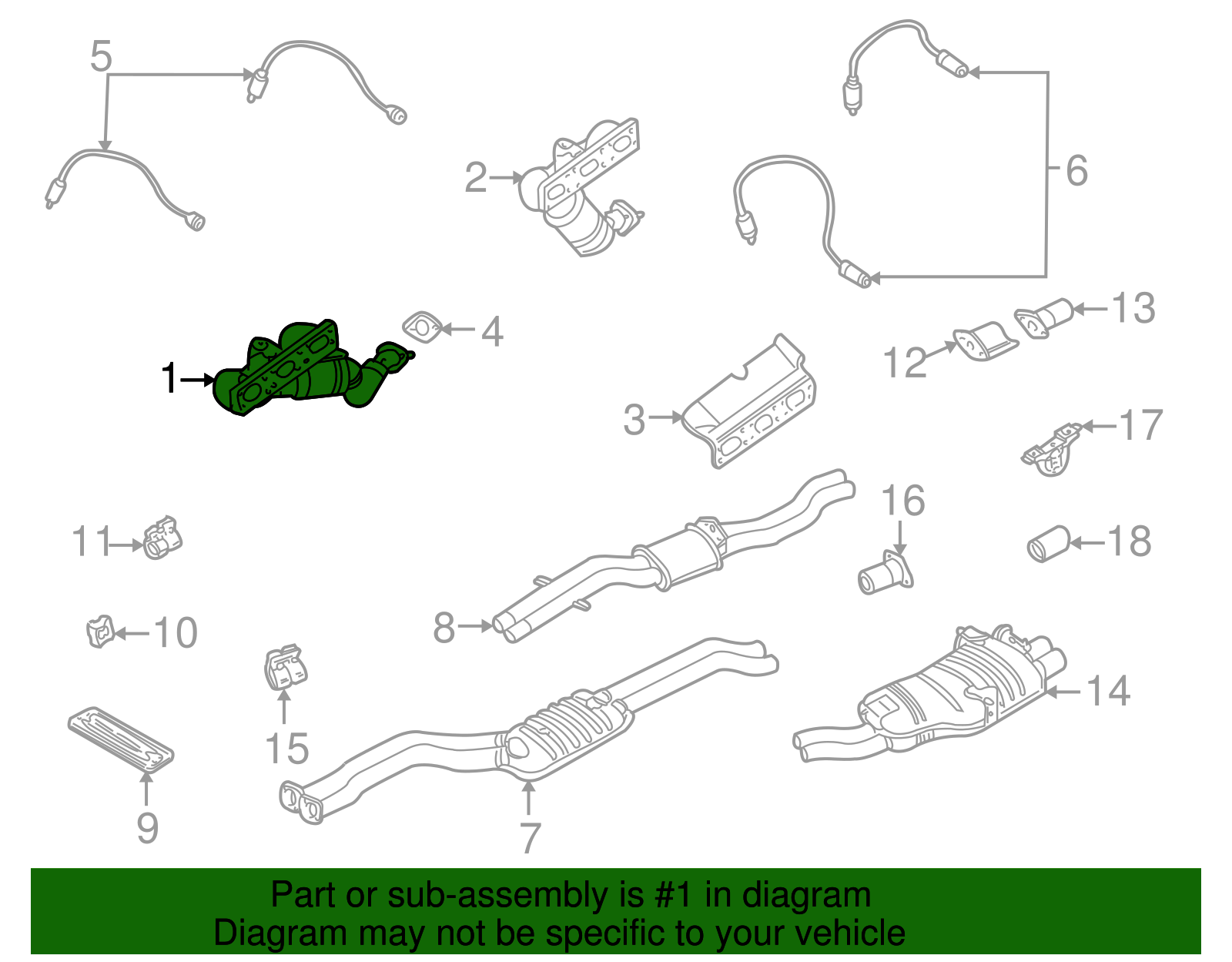 18-40-7-514-502 - Exhaust Manifold 2001-2006 BMW | Genuine BMW Parts