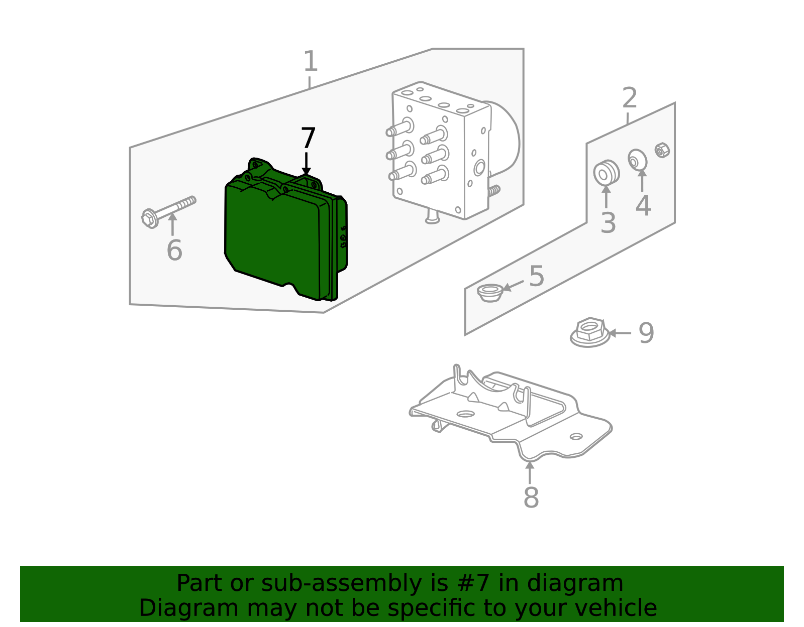 2007-2011 GM Electronic Brake and Traction Control Module with 4 Bolts ...