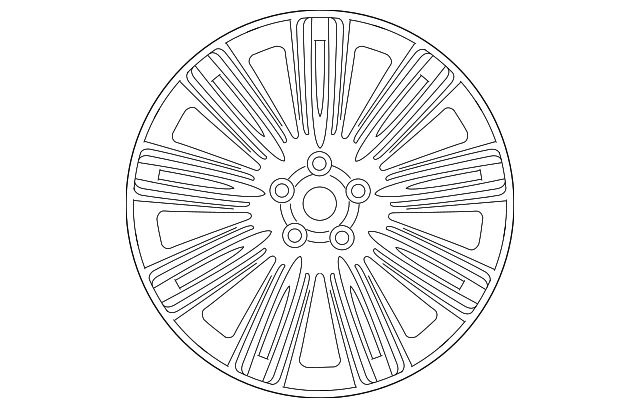 2022-2023 Land Rover Range Rover Aluminum Wheel, 22-Inch Style 1073 ...