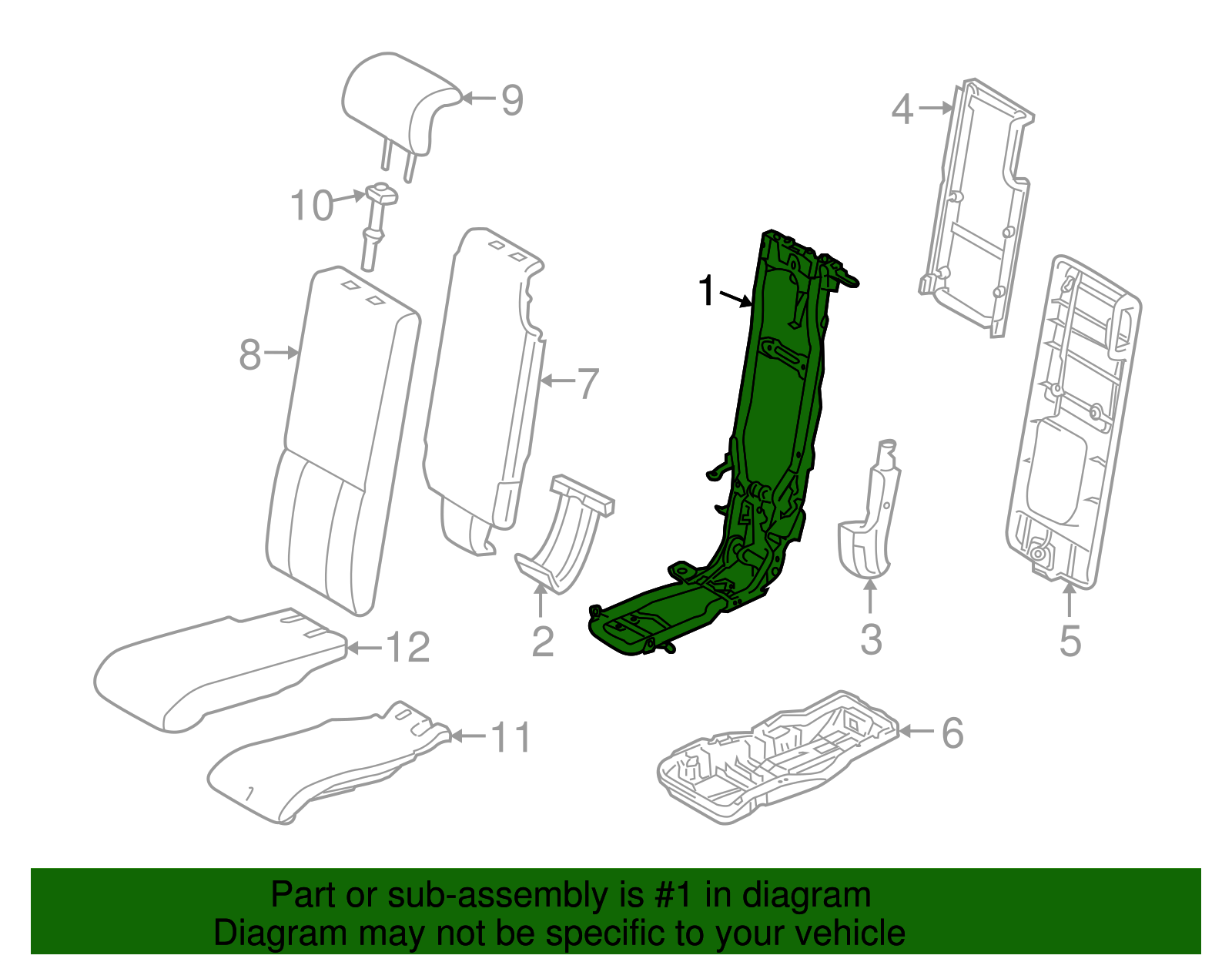2008-2013 Toyota Highlander Frame Assembly 79102-0E020 | Toyota Parts ...
