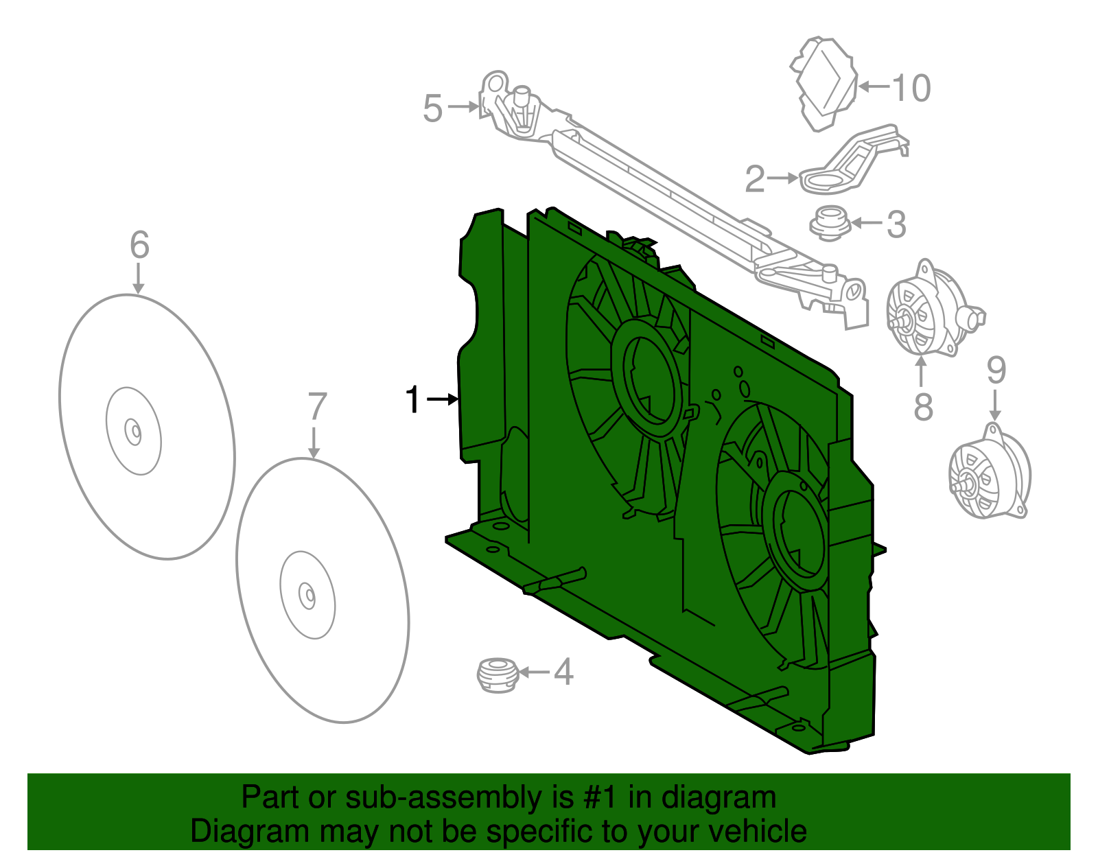 2016-2018 Toyota RAV4 Cooling Shroud 16711-36180 | Toyota Parts Center
