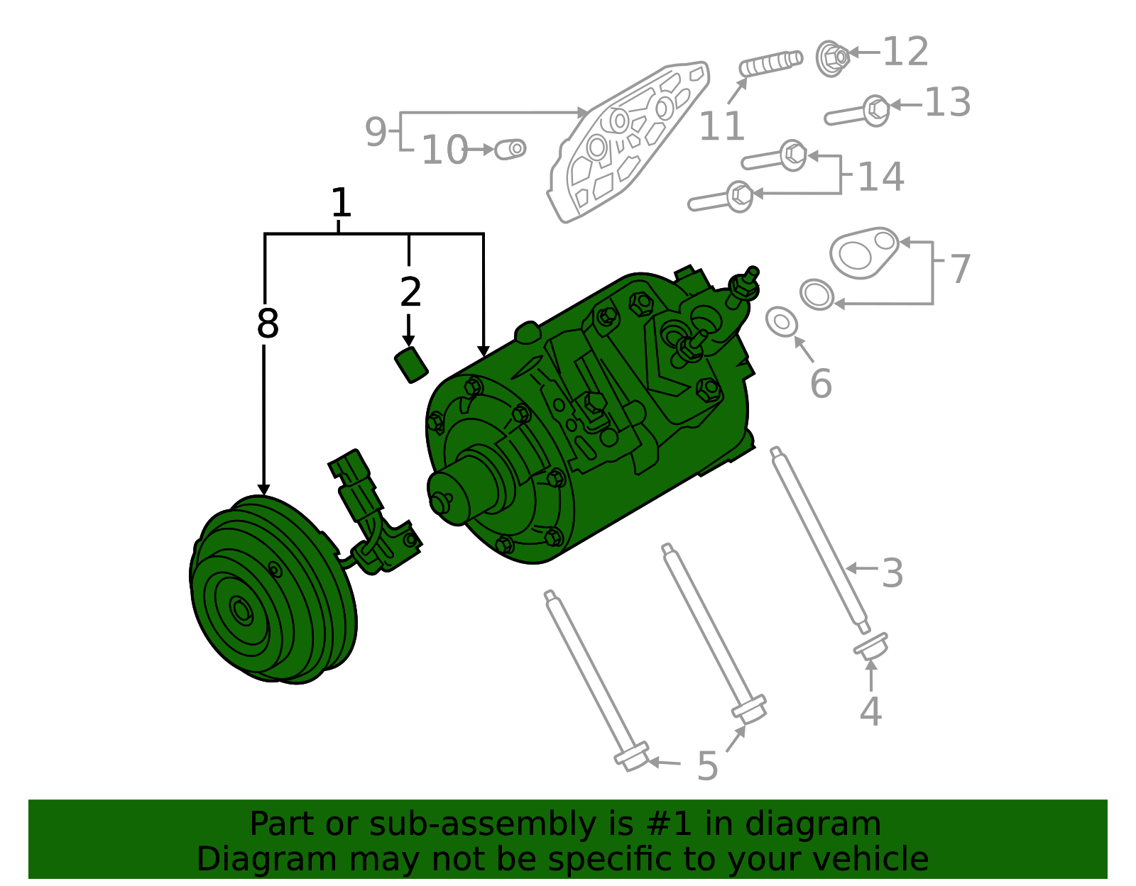 2019-2024 Ford | Compressor Assembly | K2GZ-19703-A | Walls' Ford Parts