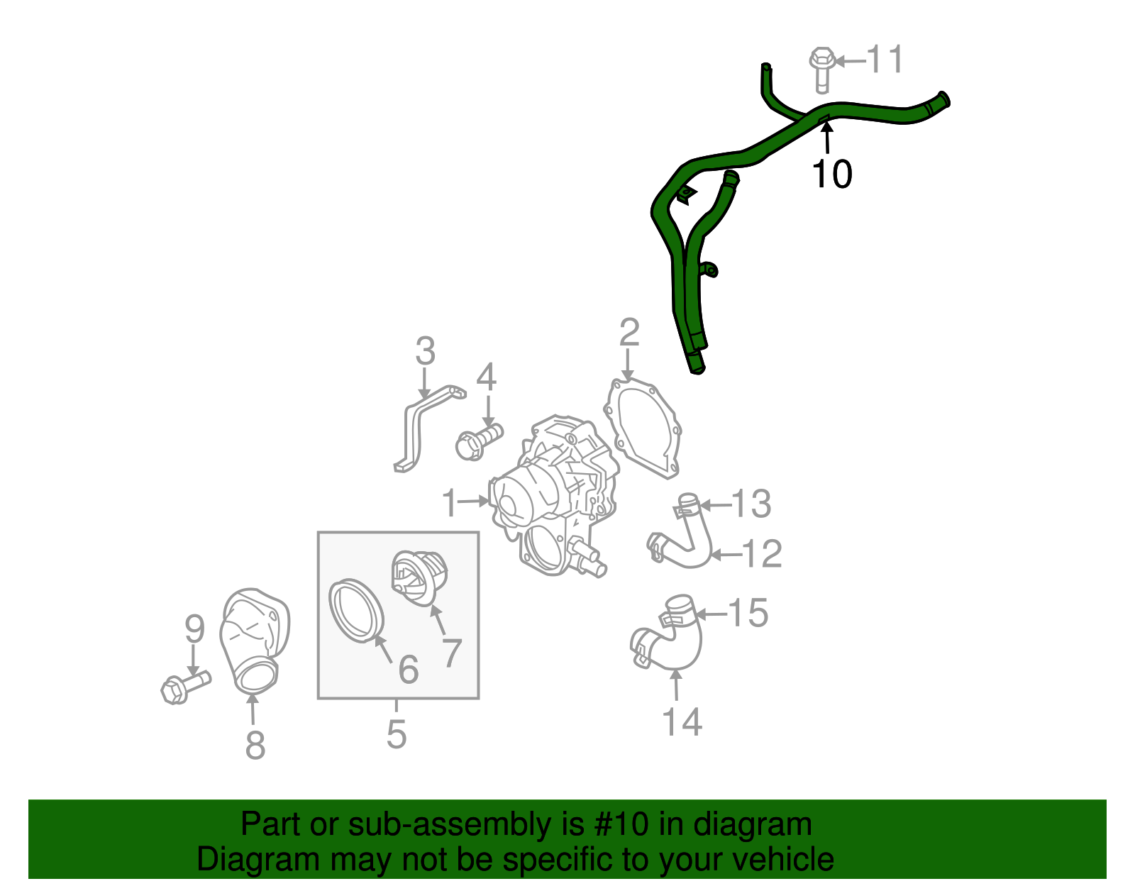 2008-2014 Subaru By-Pass Pipe 14065AA370 | Subaru Parts For You