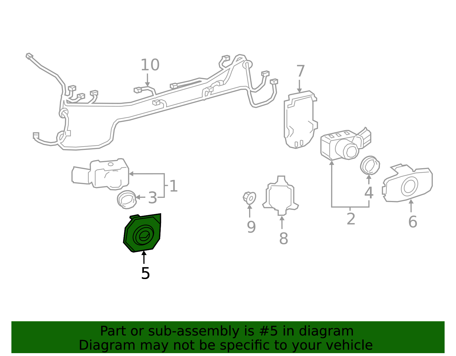 2019-2022 Toyota Avalon 2019-2022 Toyota Avalon - Park Sensor Retainer ...
