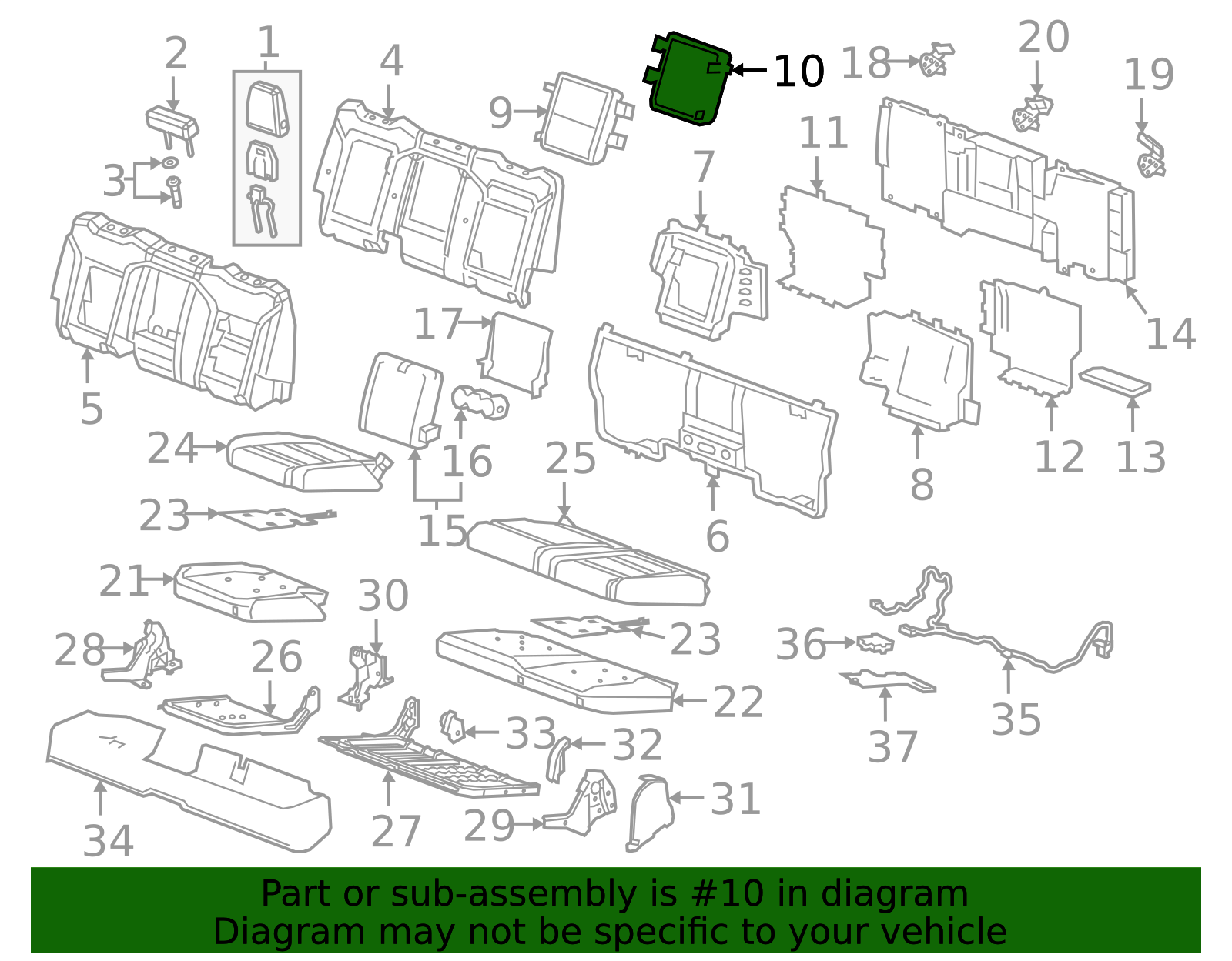 GM Console Lid - OEM Center Storage Cover - Part #86808615 | AutoNation ...