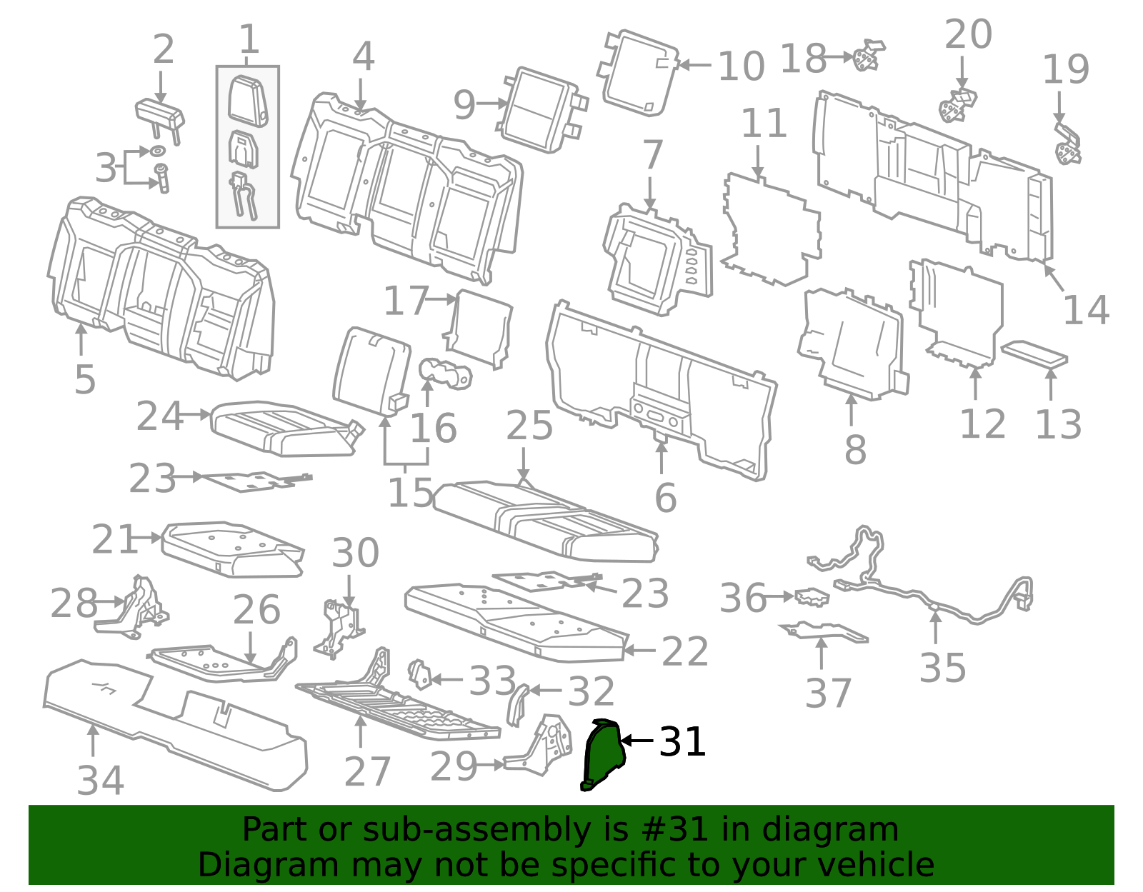 2019-2025 GM Outer Finish Panel 84508486 | Chevy OEM Parts