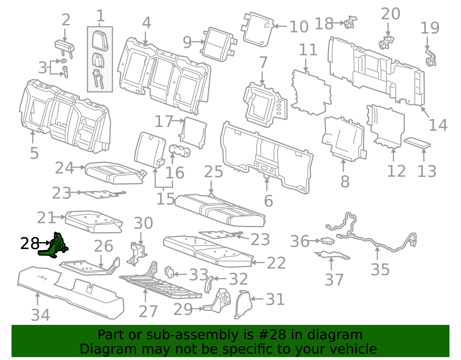 2019-2025 GM Latch 84850478 | Shop Matick Parts