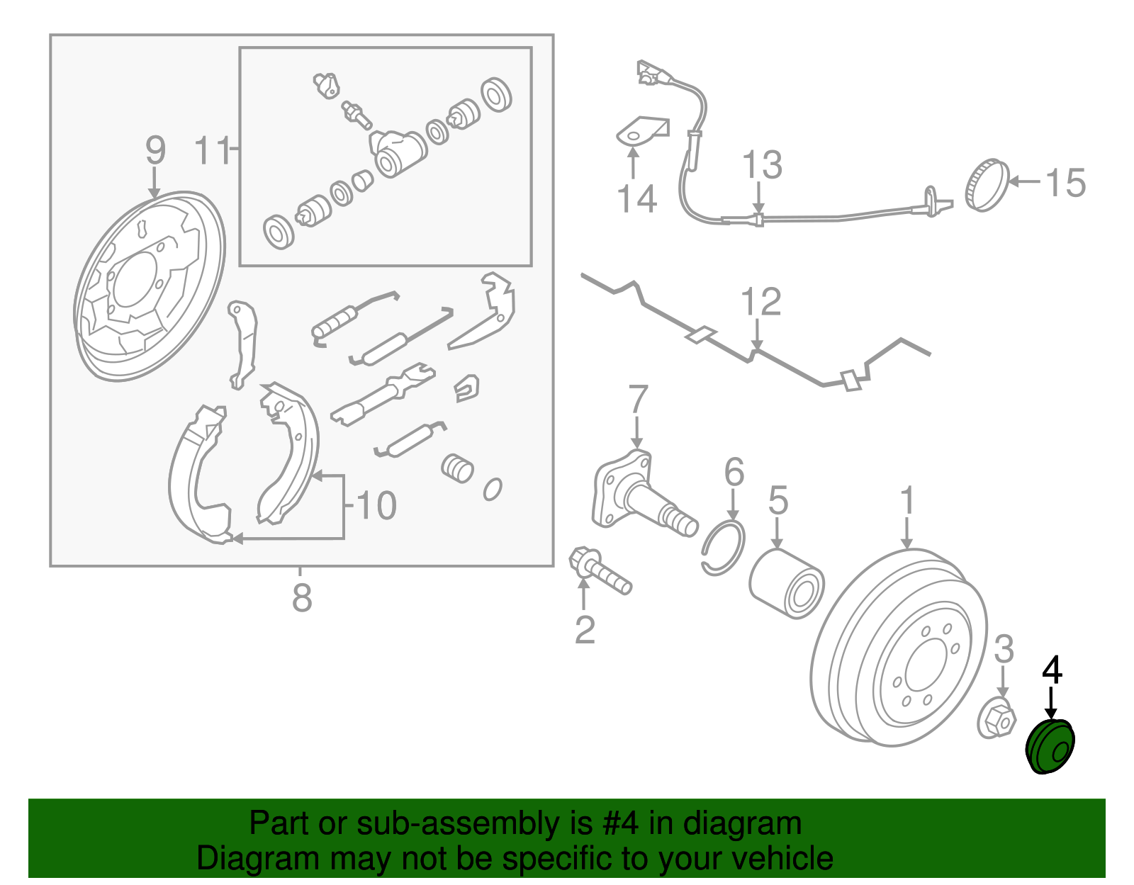 2012-2019 Nissan Dust Cap 43234-1HA0A | Scott Evans Nissan Parts