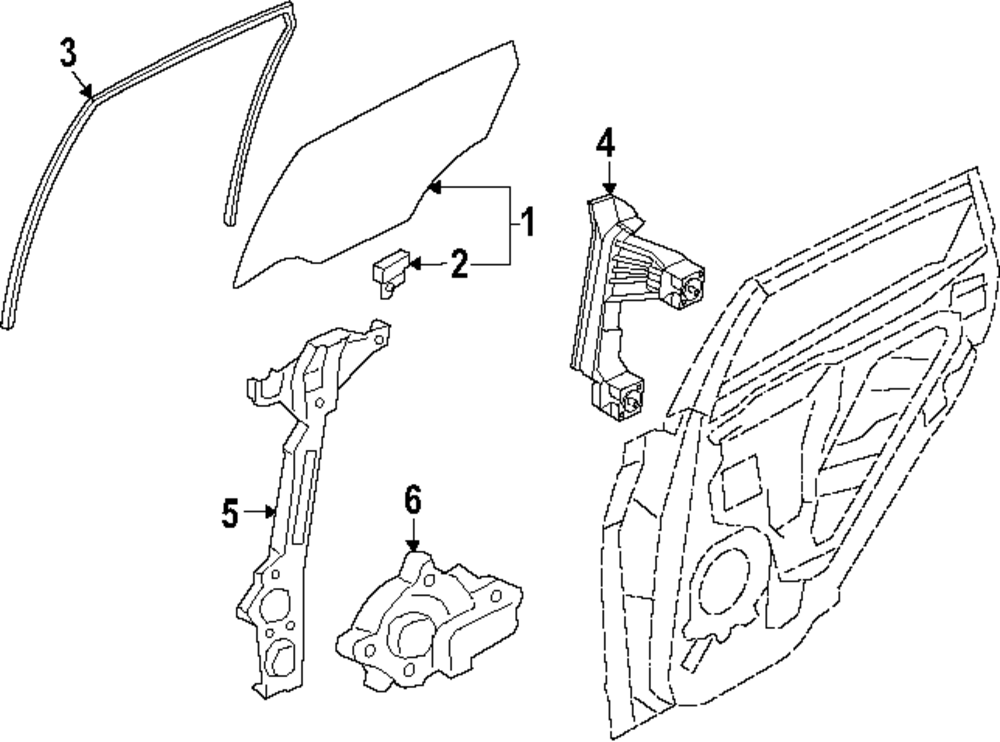 83460-GG000 - Window Motor 2025 Kia K4 | Kia.Parts Store