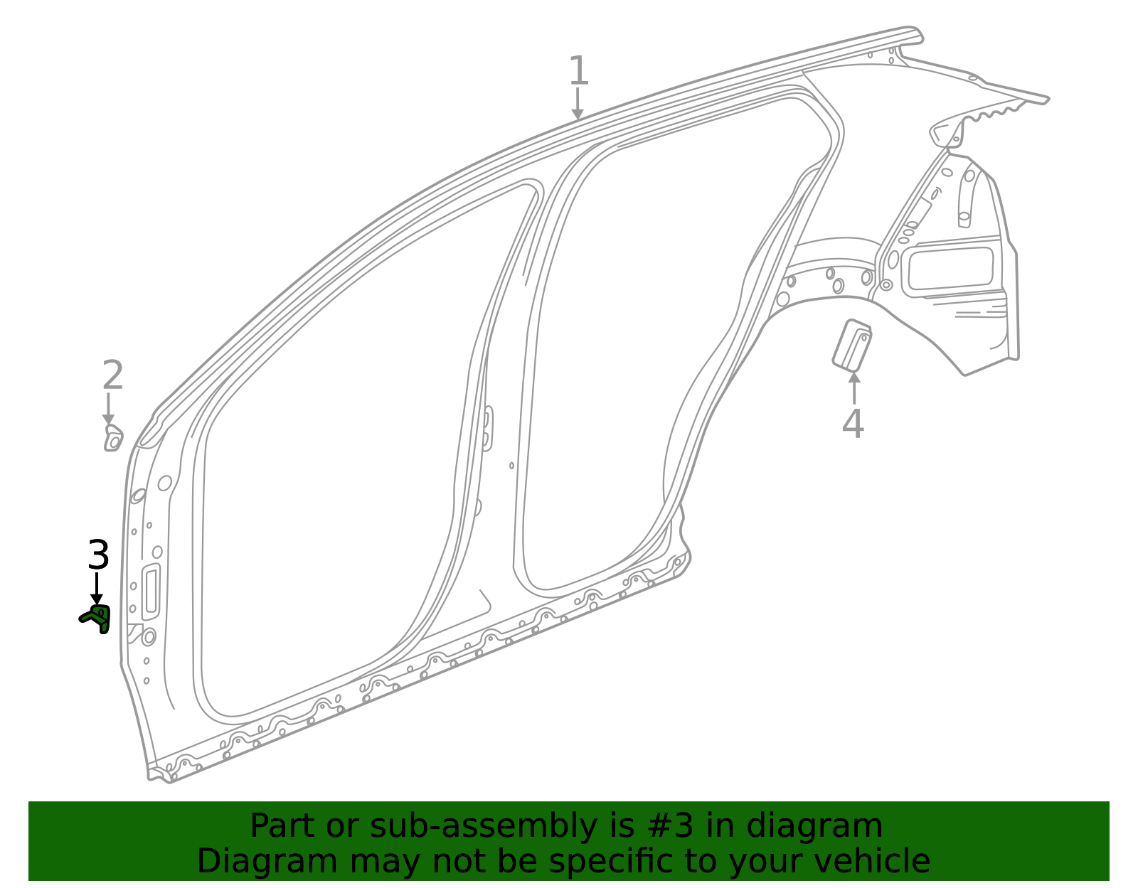 2021-2025 GM Fender Mtg Bkt 42818311 | QuirkParts