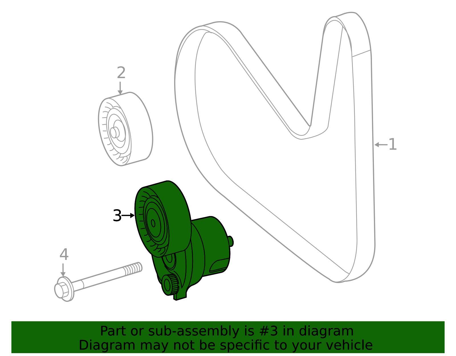 274-200-30-00 - Mercedes-Benz Belt Tensioner 2016-2023 Mercedes-Benz ...
