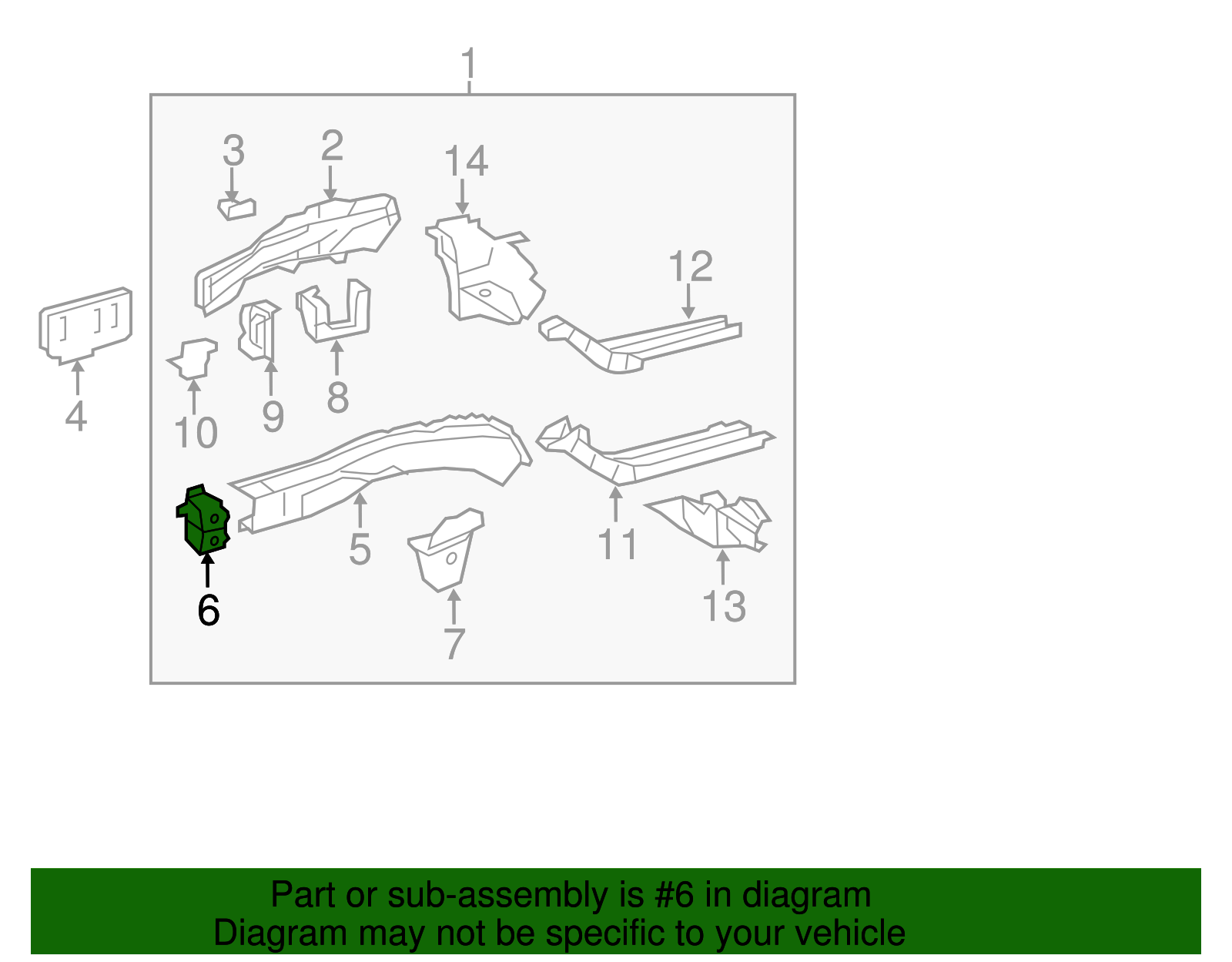 2002-2018 Toyota Rail End 57117-06030 | Toyota Parts Center