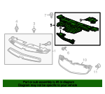 2011-2014 Chevrolet Cruze Front Grille Support Reinforcement 94560622 ...
