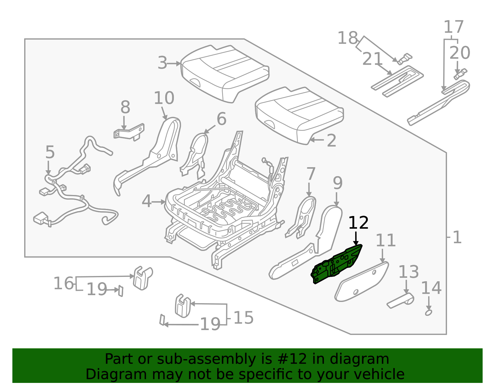 89571-R5000 - Seat Trim Panel Bracket 2021-2025 Kia Sorento | Kia.Parts ...
