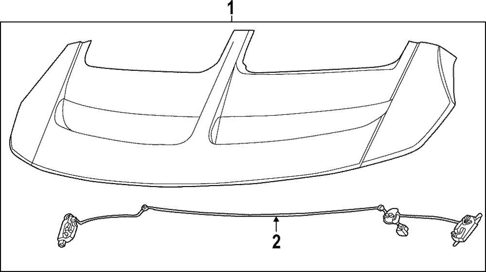 87210-CV000 - Spoiler Assembly 2022-2024 Kia EV6 | Kia.Parts Store