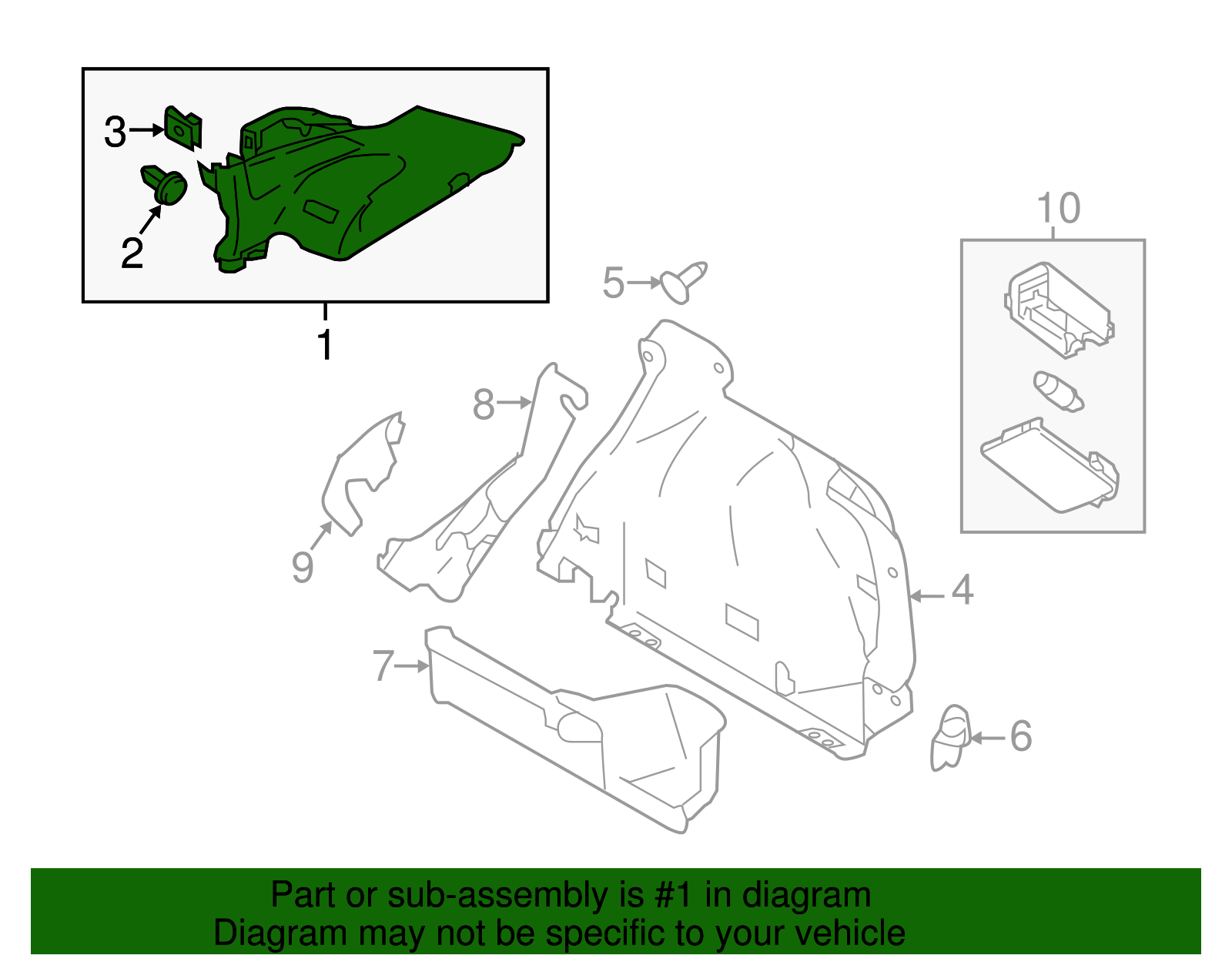 2017-2019 Nissan Upper Quarter Trim 76934-6MA1A | Scott Evans Nissan Parts