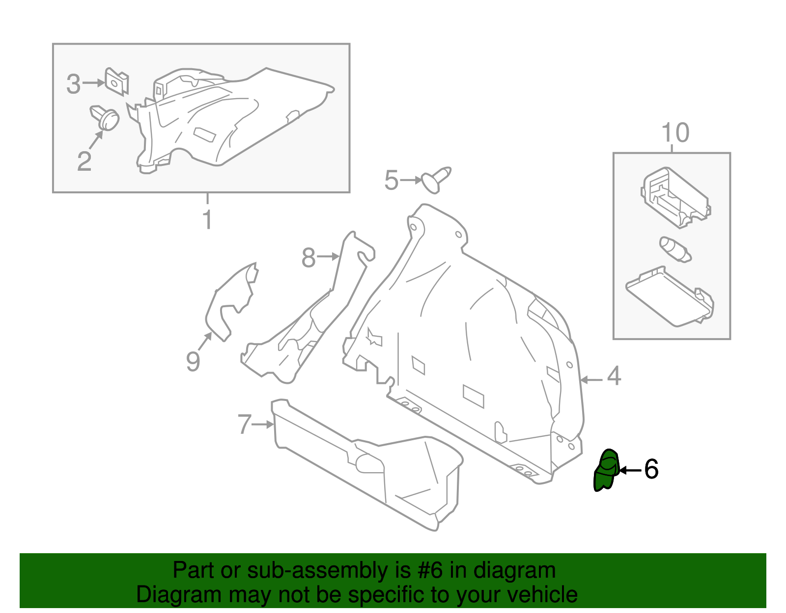 2020-2025 Nissan Hook 79936-6MR0A | My Nissan Part