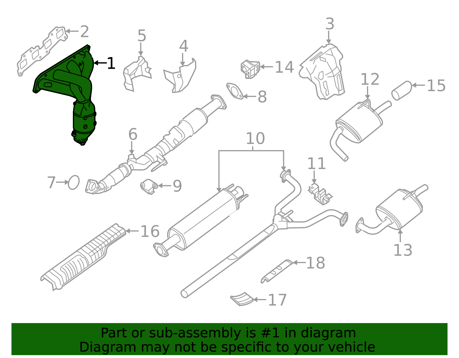 2013-2018 Nissan Exhaust Manifold 140E2-3TA0A | OURTESY NISSAN OF TAMPA
