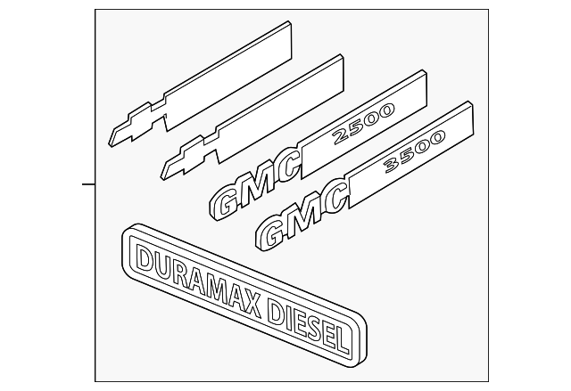 2001-2022 GM Door Emblem 84682637 GM | GMPartsDirect.com