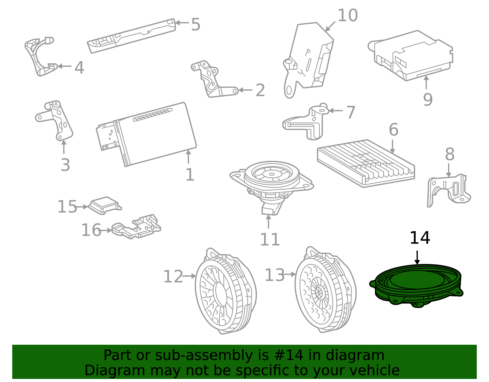 OEM Speaker 86160-33860 - Restore Crisp Sound Quality | AutoNation Parts