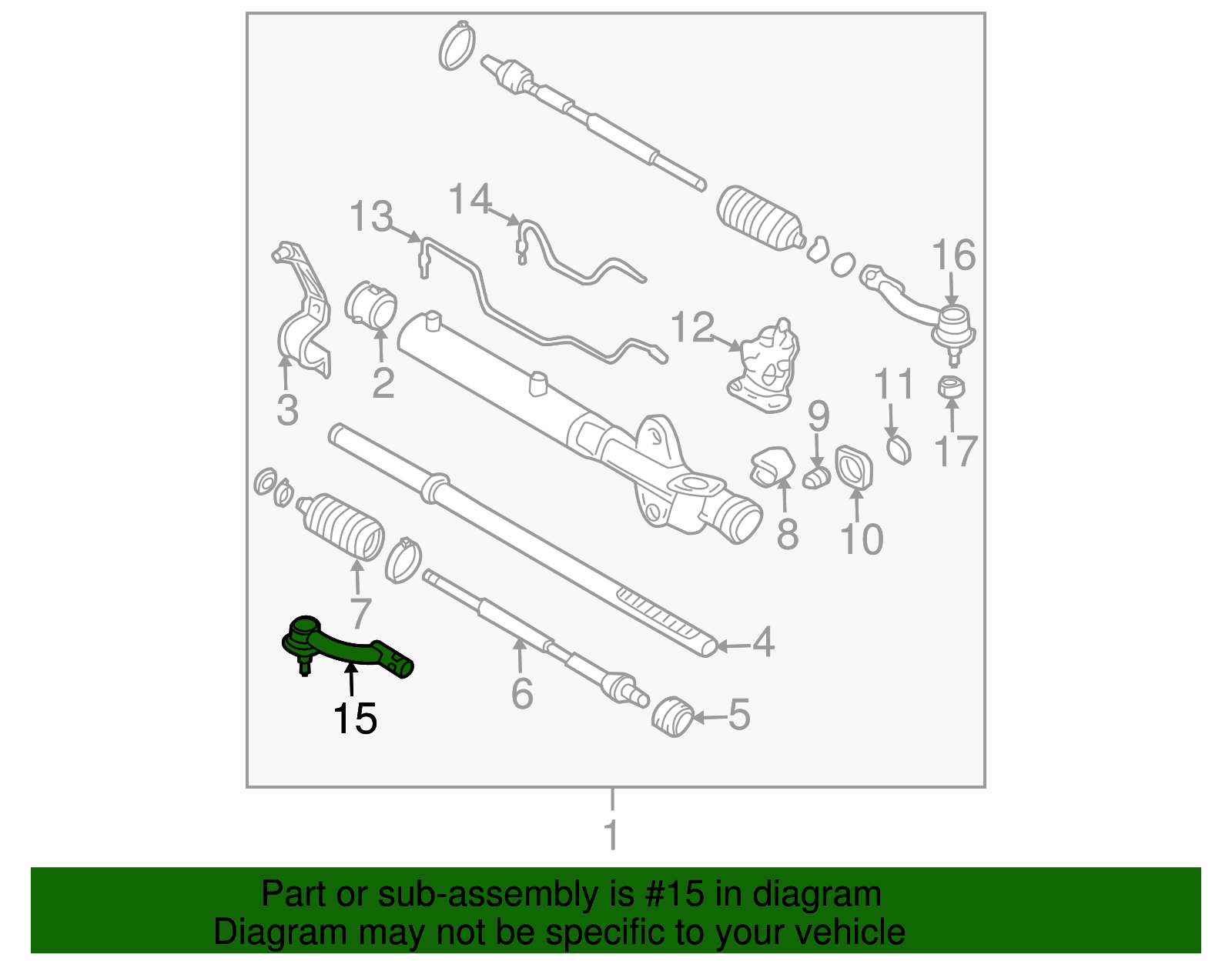 56820-2E900 - Outer Tie Rod - 2005-2009 Hyundai Tucson | Conicelli Hyundai